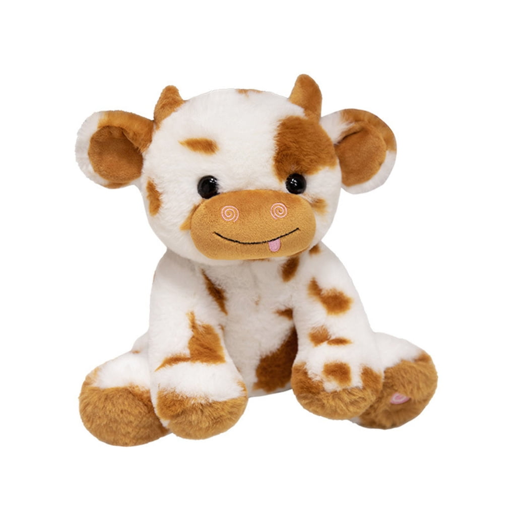 Bottone Stuffed Cow Toy Cartoon Cow Figure Soft Toy Room Emotion ...