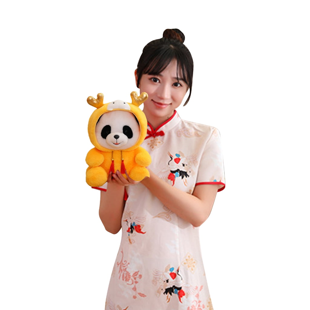 Bottone Stuffed Panda Toy Cartoon Panda Figure Soft Toy Room Emotion ...