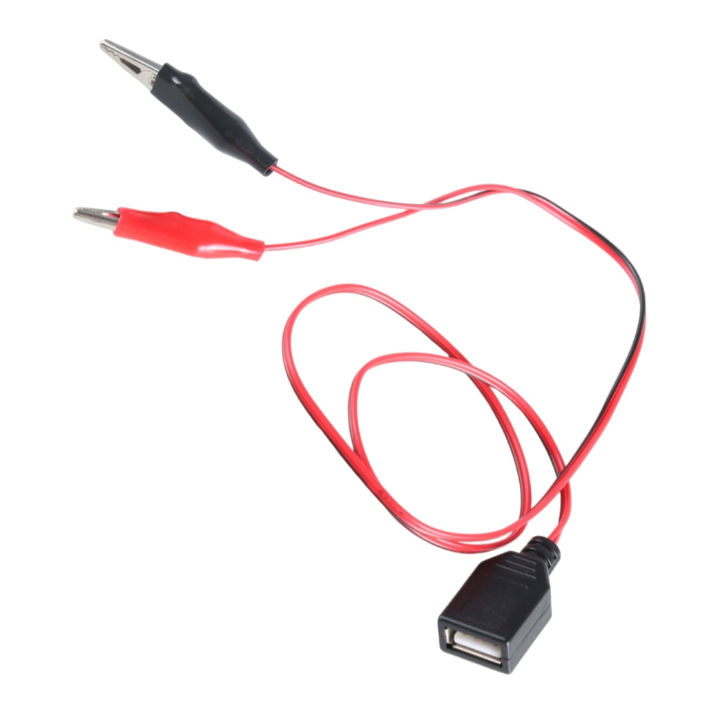 Bottone USB 5V Charging And Testing Wire With Two Clips Multifunctional ...