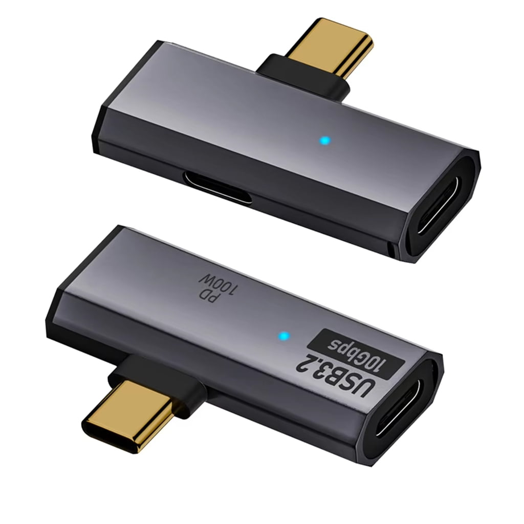 Bottone USB C 100W Right Angle USB C Adapter 10Gbps 90 Degree Right ...