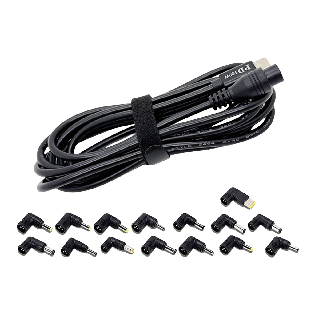 Bottone USB C Laptop Charging CableWith 13PCS Connector Tips, 100W ...