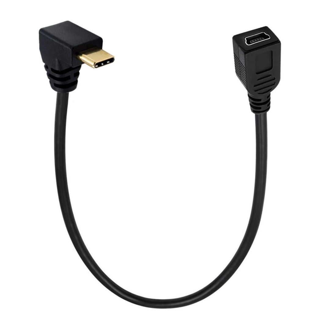 Bottone USB C to Mini 5Pin USB Adapter Cable 90 Degree Data Transfer ...
