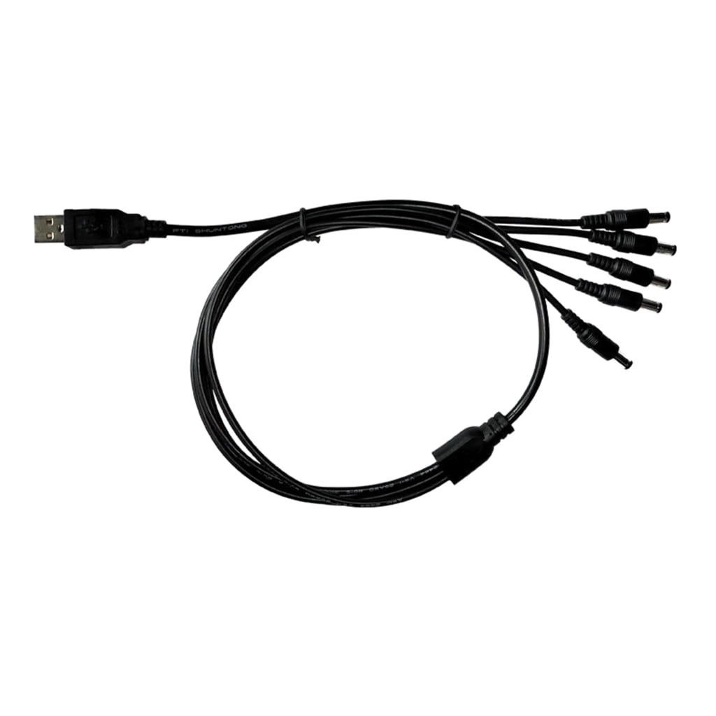 Bottone USB Power Cord Splitter USB to 5.5x2.1mm Charging Cable for 5V Devices with 5.5mmx2.1mm ...