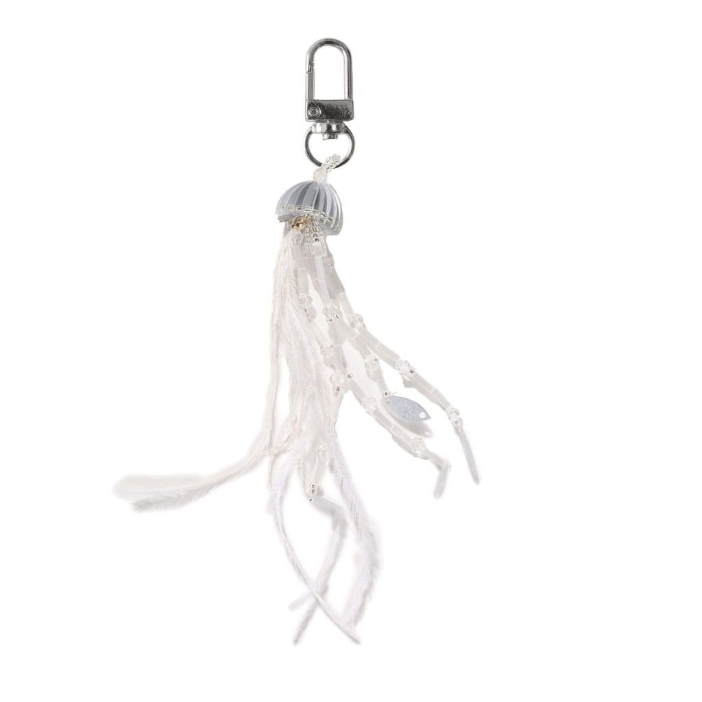 Bottone Unique Keychain Jellyfish Bag Pendant Fashionable Keyrings Chic ...