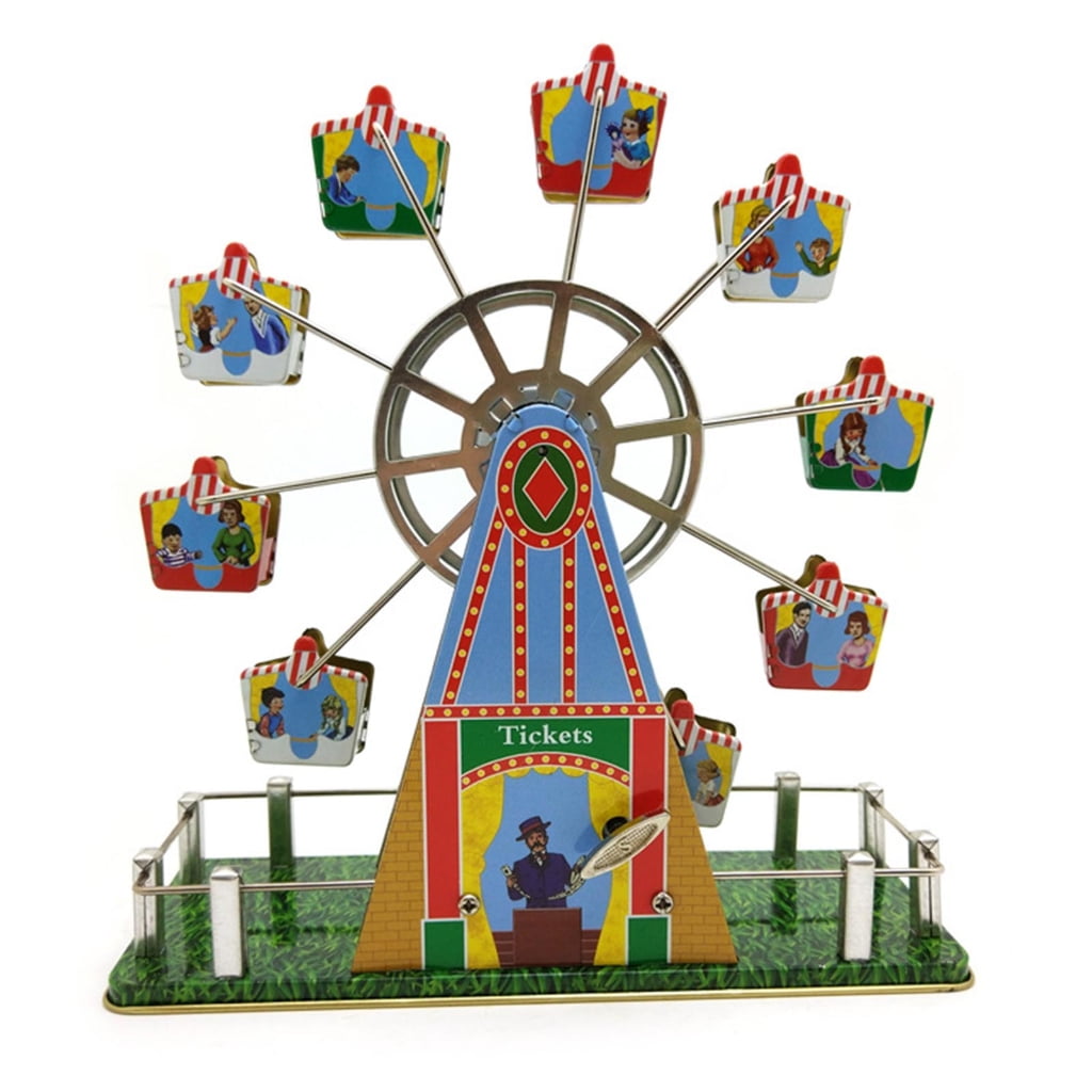 Bottone Vintage Ferris Wheel Wind up Toy Music Box Creative Vintage ...