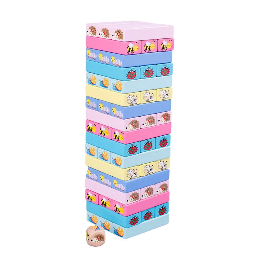 Bottone W00den Building Block Sensory Stacking Toy Balancing Block Set ...