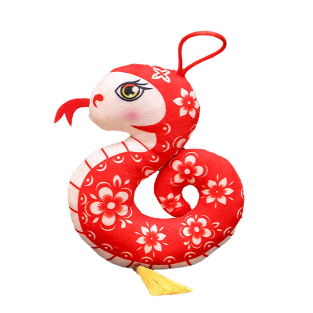 Bottone Year of the Snake Sturdy Plush Toy with Hang1ng Hoop for Easy ...