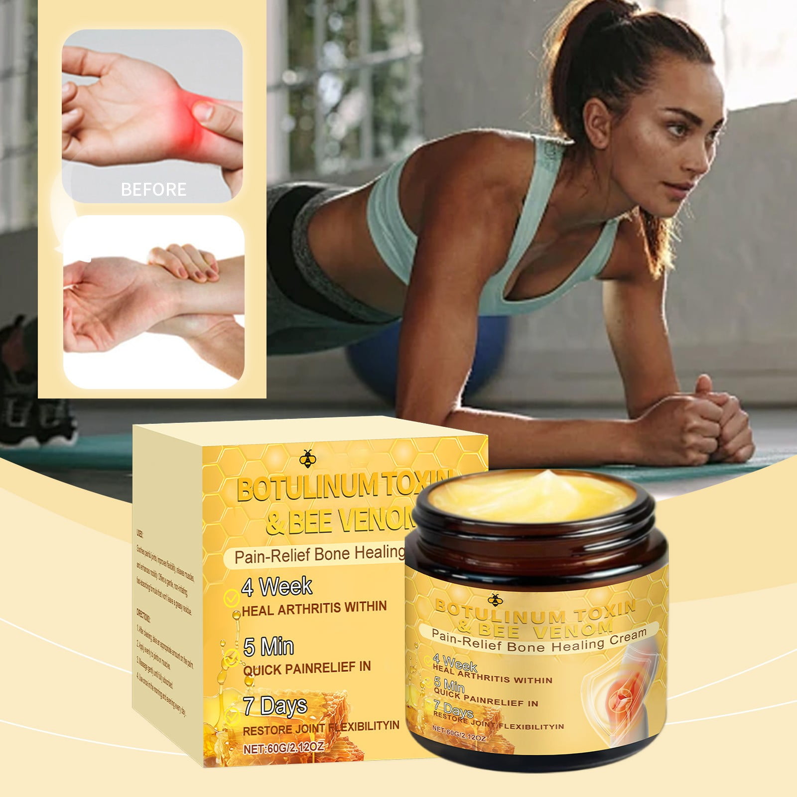 Botulinum And For Bone For HHVB Gel For Joints - Walmart.com