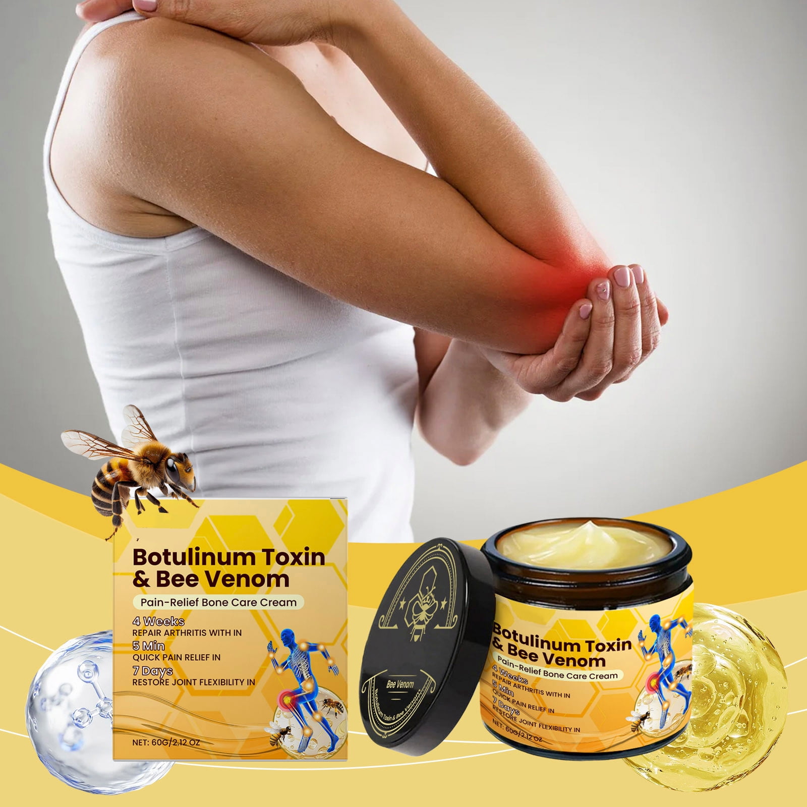 Botulinum Toxin Be®e Ven®om Joint and Bone Repair Cream Advanced New Be ...