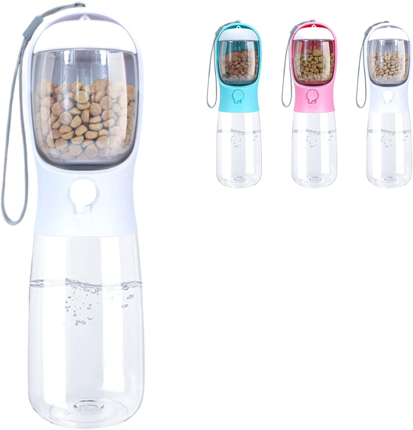 BouPower Dog Water Bottle,With Food Container,Portable Dog Water Bottle ...