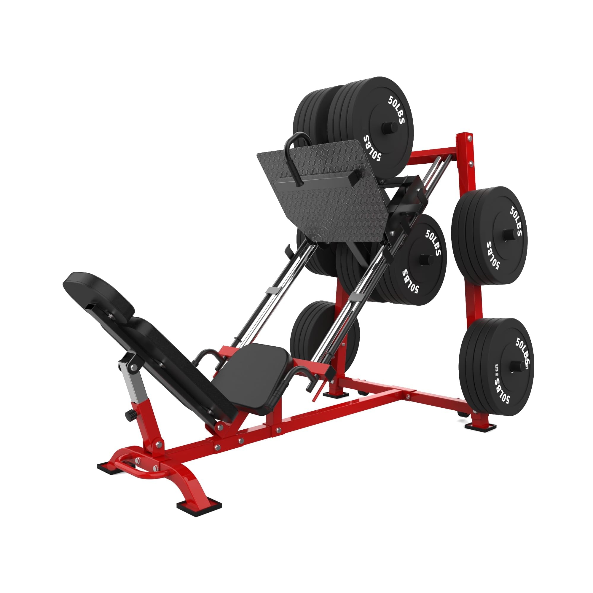 BouPower Leg Press Machine with Calf Block, Leg Press Machines for Home ...