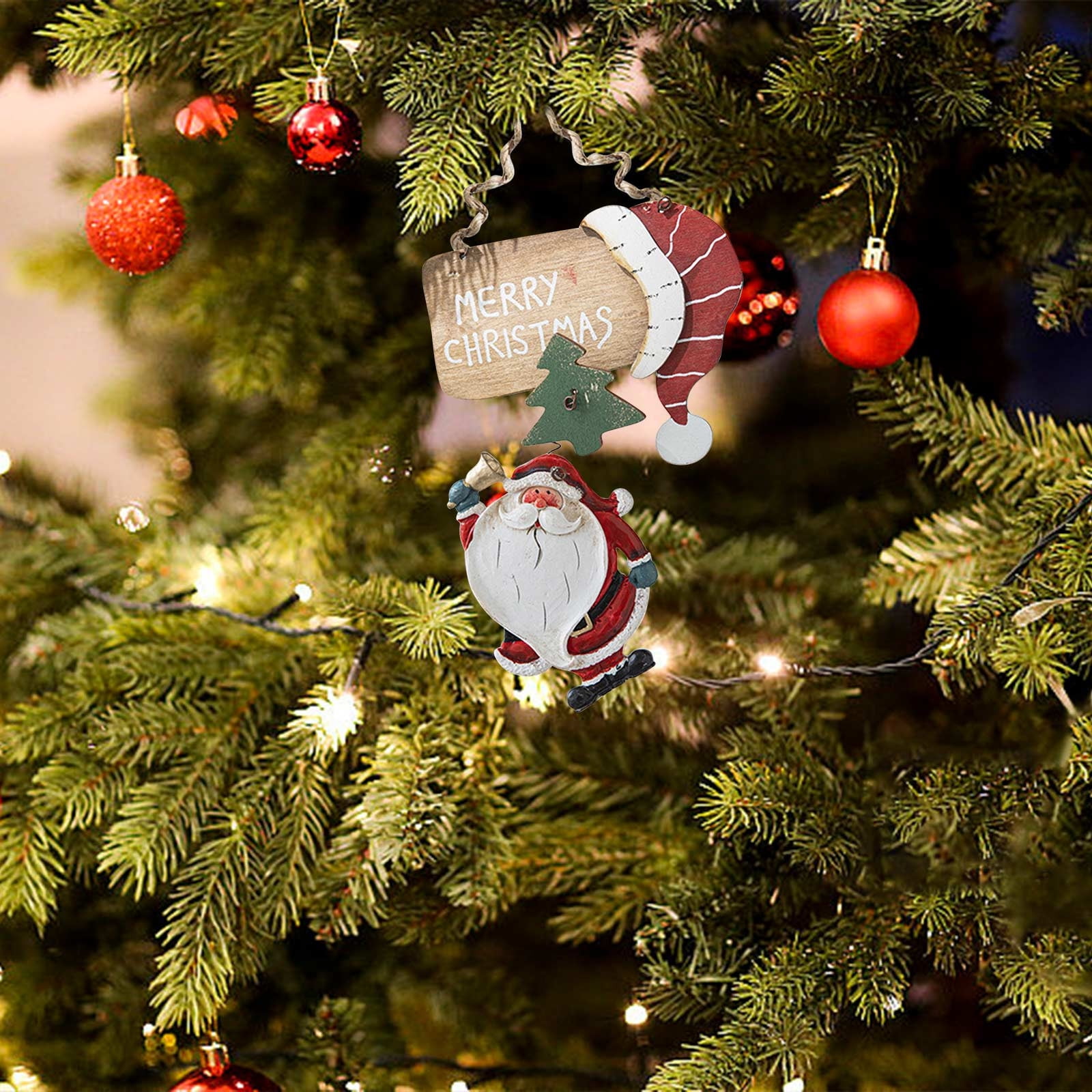 Bouanq Christmas Decorations Hanging Vintage Christmas Ornaments ...