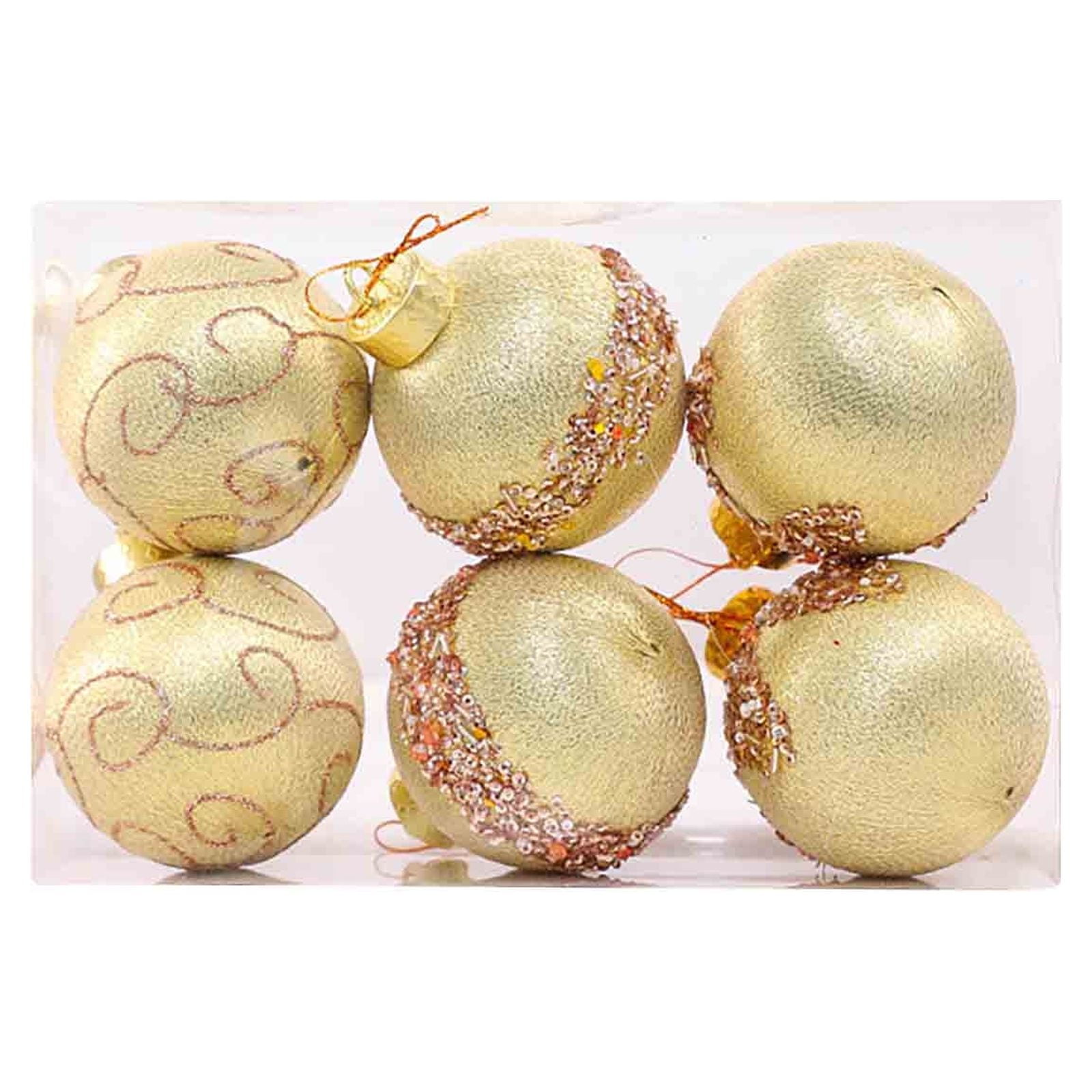 Bouanq Christmas Decorations Xmas Tree Decor Christmas Ball 8CM Foam ...