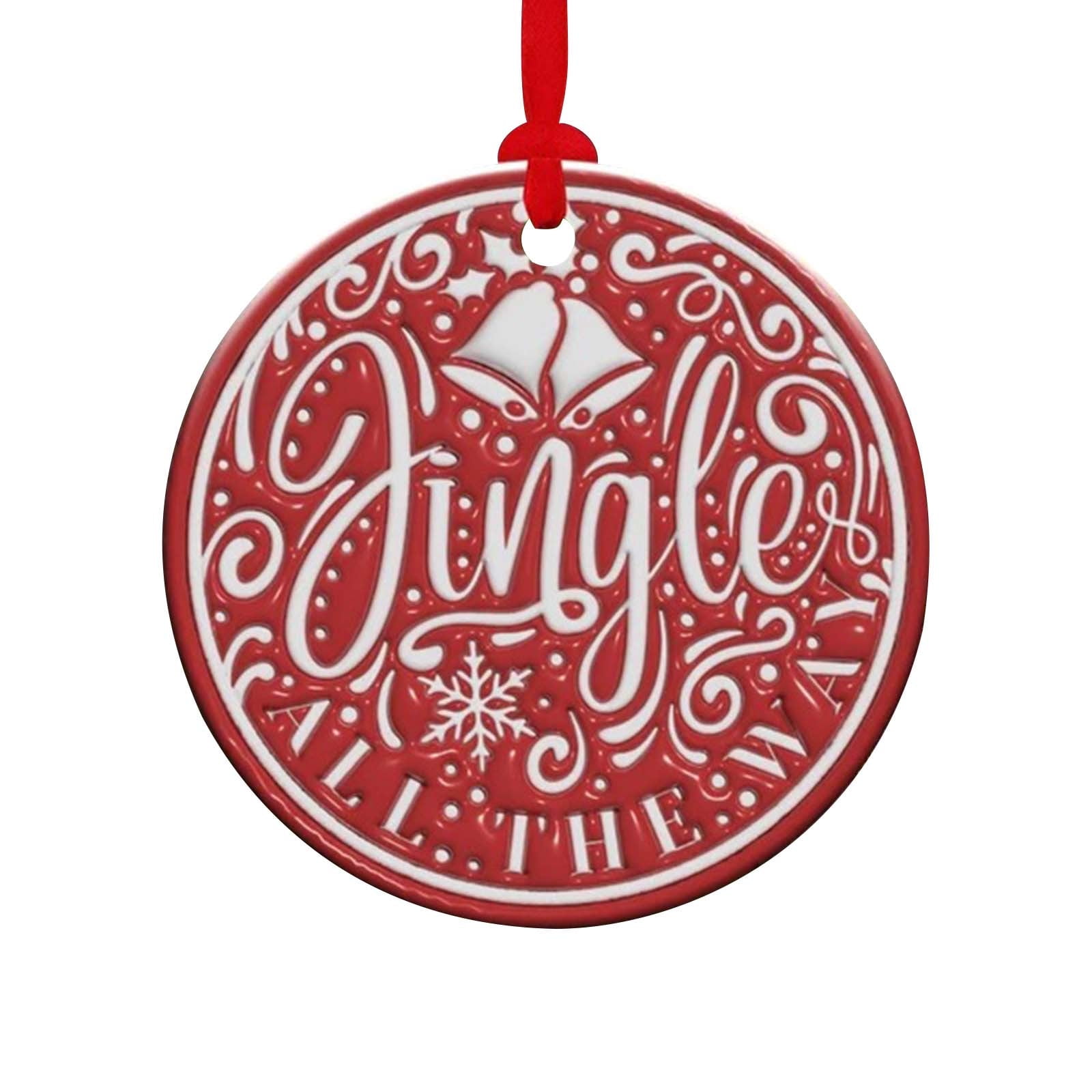 Bouanq Christmas Decorations Xmas Tree Decor Christmas Acrylic Pendant ...