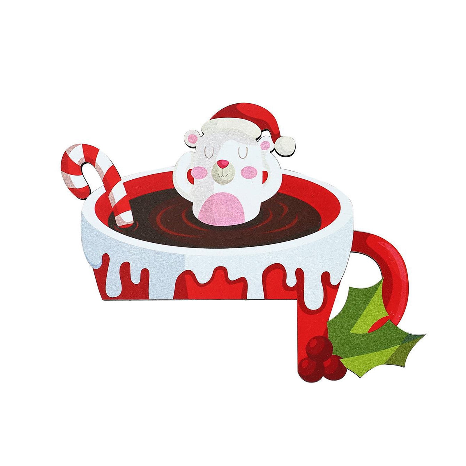 Bouanq Christmas Decorations Xmas Tree Ornaments Stereoscopic Santa ...