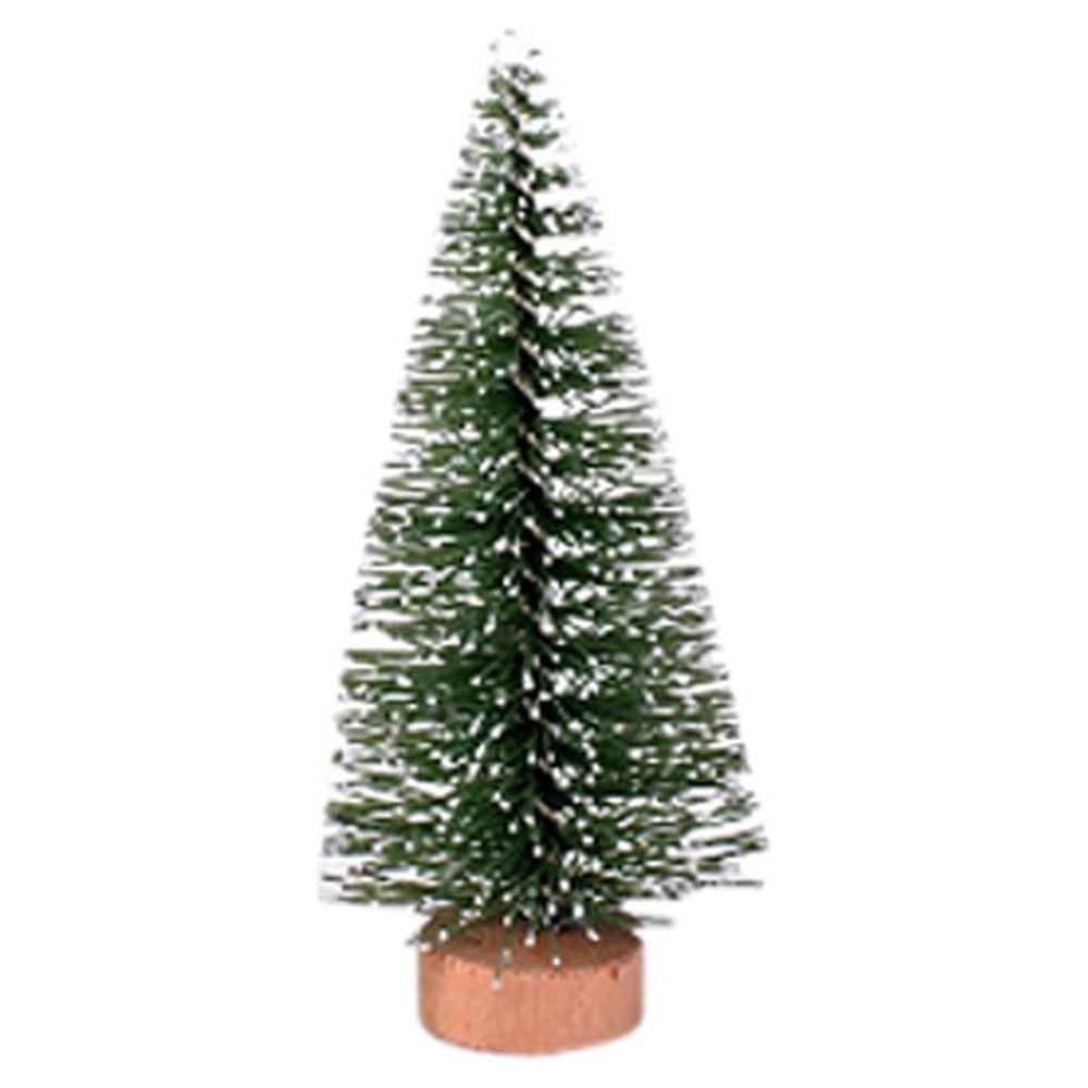 Bouanq Christmas Tree Mini Pine Tree With Wood Base DIY Home Table Top ...