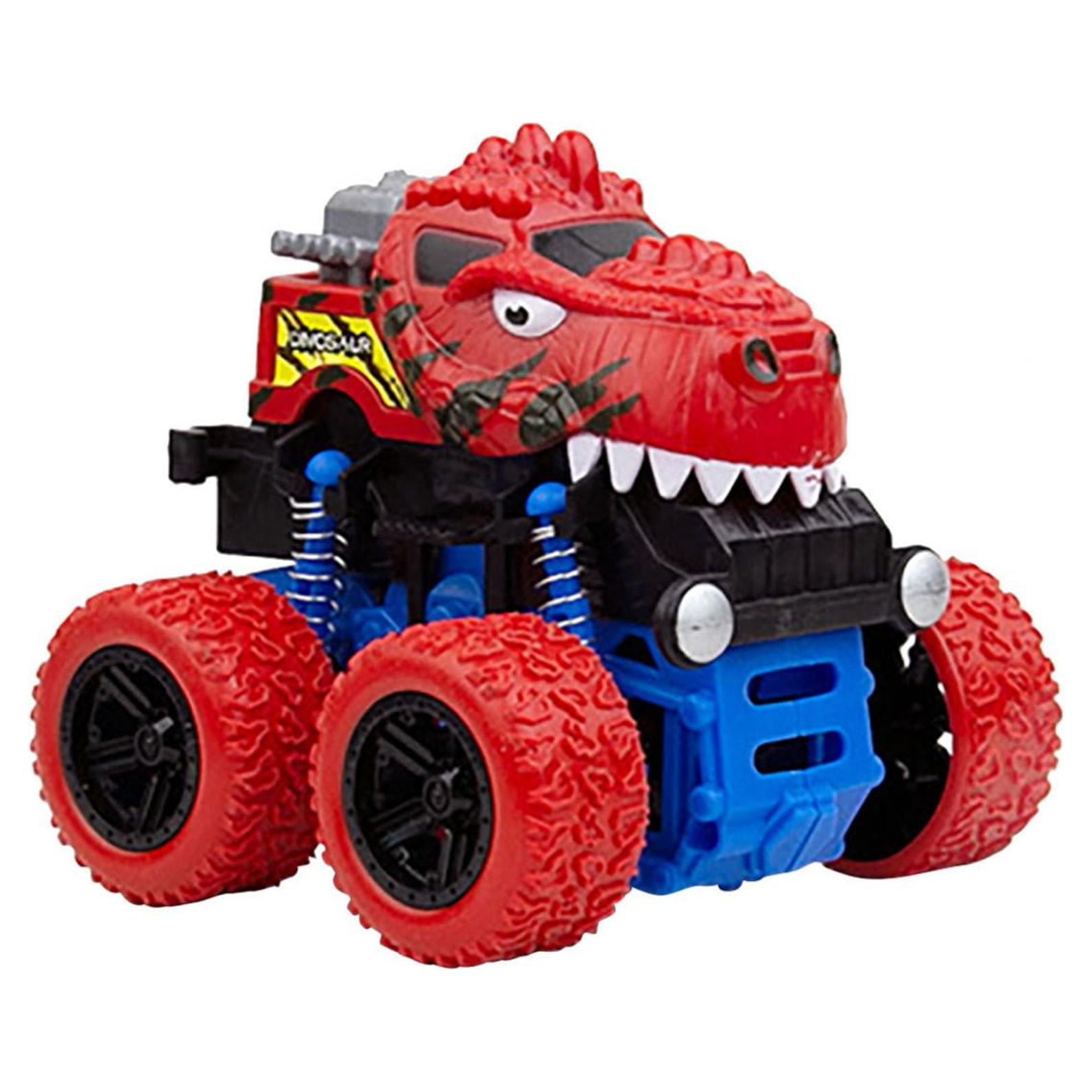 Bouanq Dinosaur Toys Cars for Boys - Friction Powered Push and Go ...