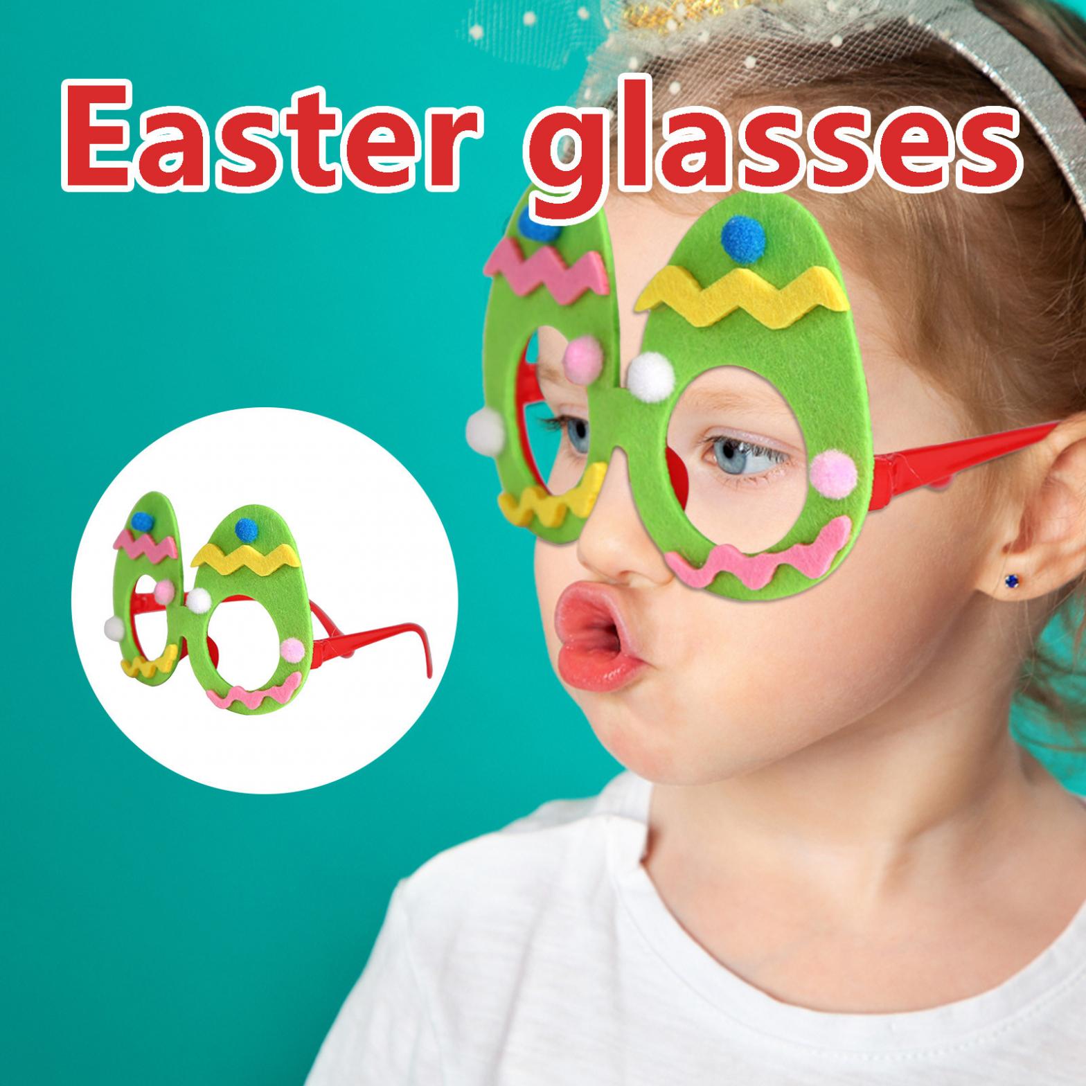Chmadoxn Easter Glasses Funny Paperboard Photo Booth Props Glasses ...