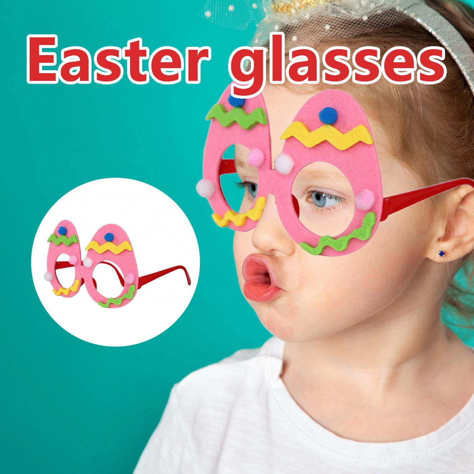 Chmadoxn Easter Glasses Funny Paperboard Photo Booth Props Glasses ...