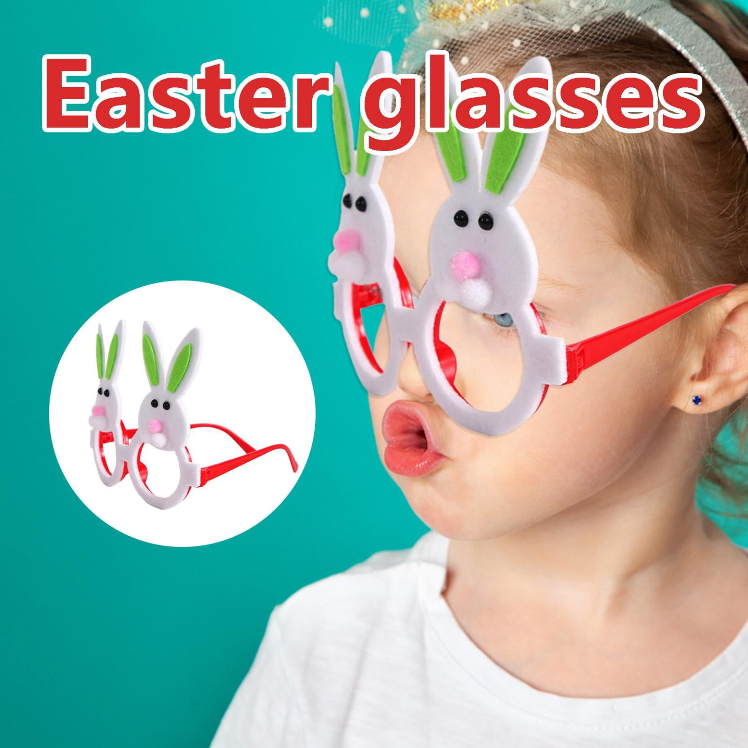 Chmadoxn Easter Glasses Funny Paperboard Photo Booth Props Glasses ...