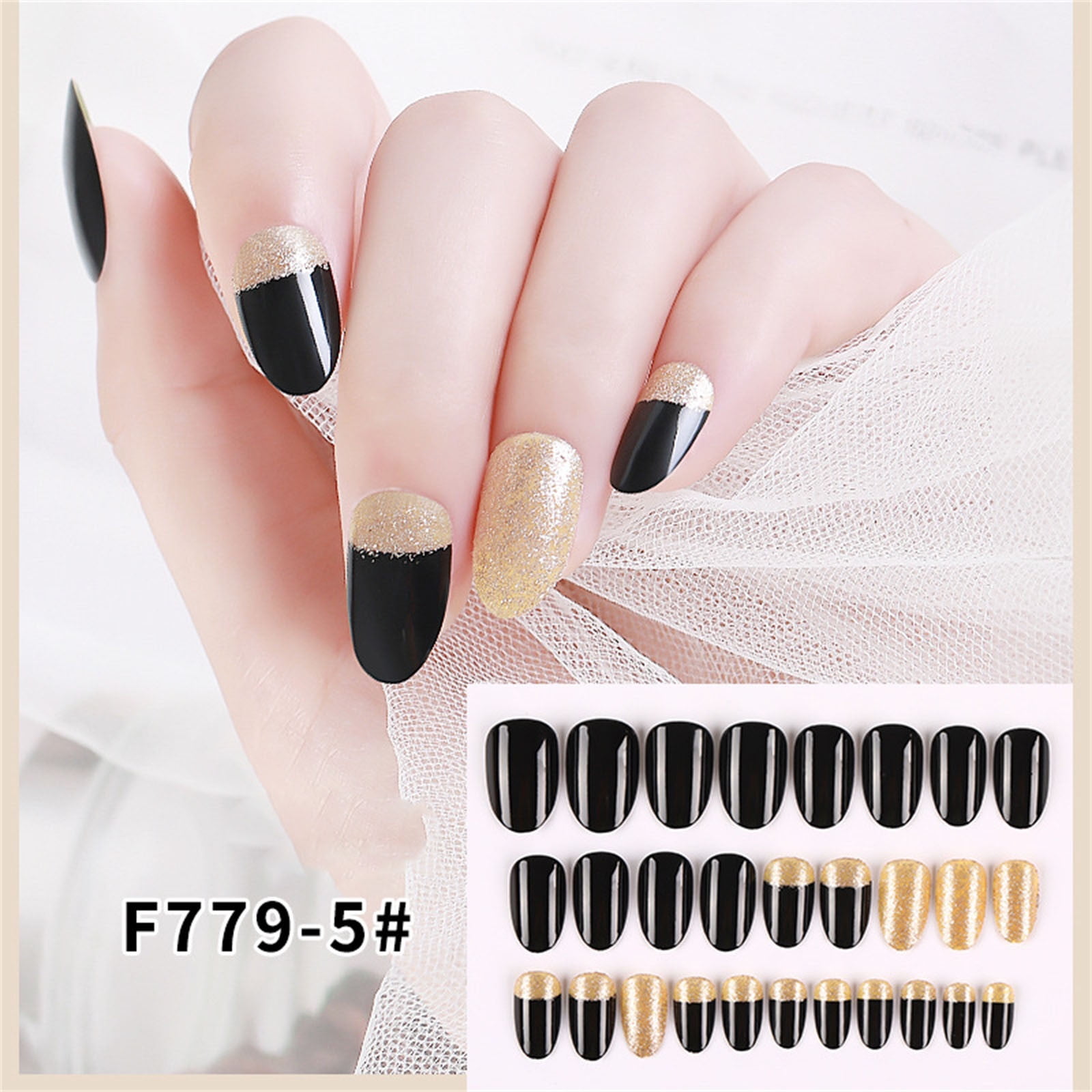 Bouanq Fake Nails The New Wearable Nail Long Tip-shaped Detachable ...