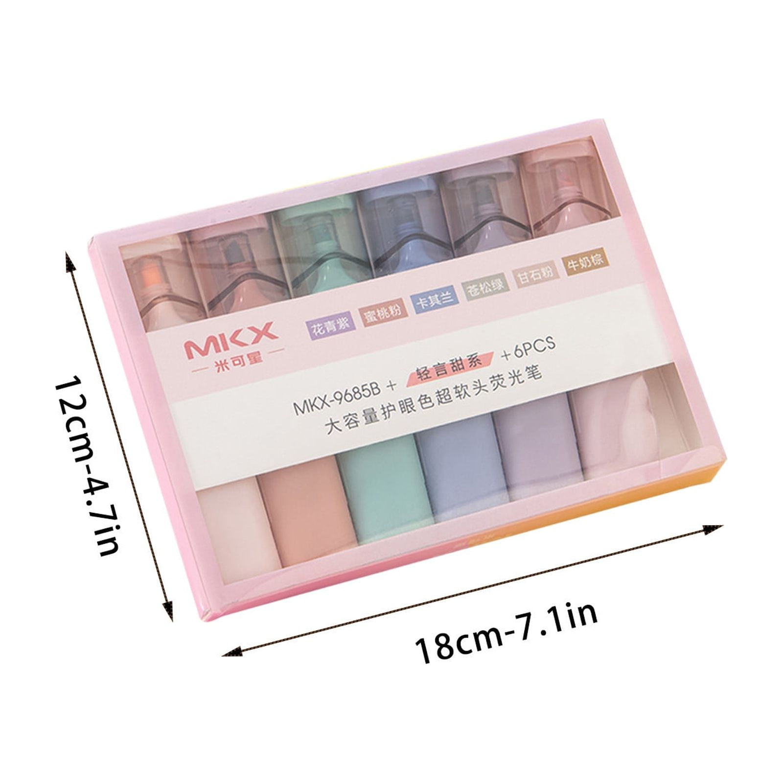 Bouanq Gel Pens, Colored Pencils Light Pen Morandi Light-colored Marker ...