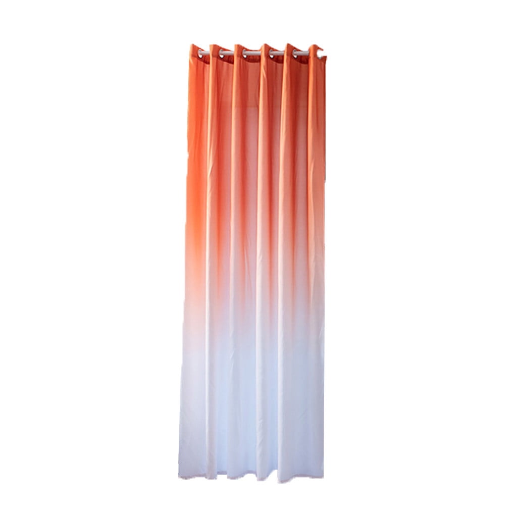 Bouanq Ombre Window Door Curtain Tulle Window Treatment Voile Drape ...