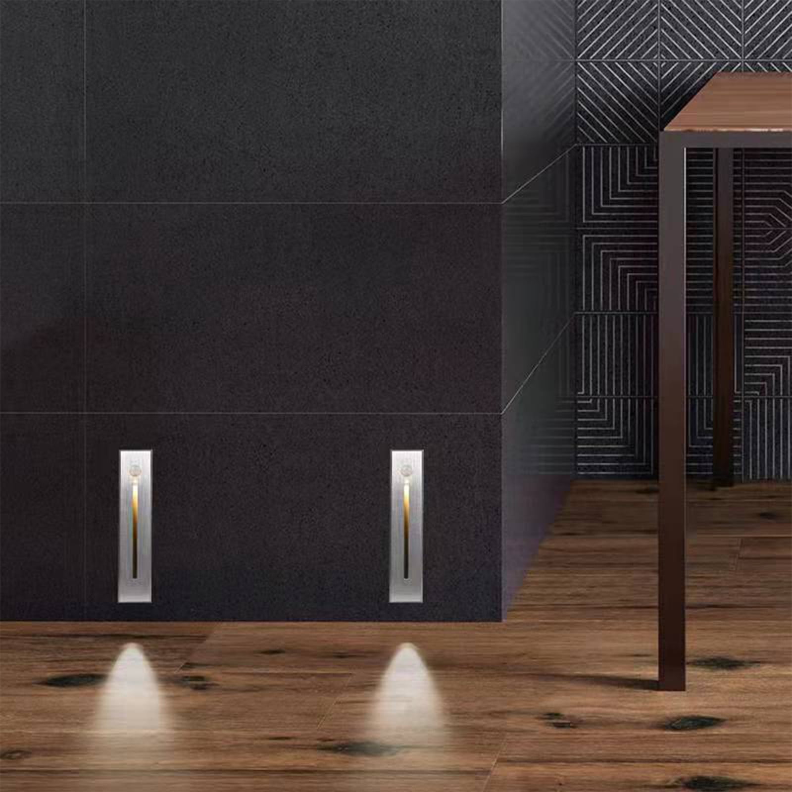 Bouanq Smart Home Lighting 110V LED Step Lights,Landscape Cutoff Stair ...