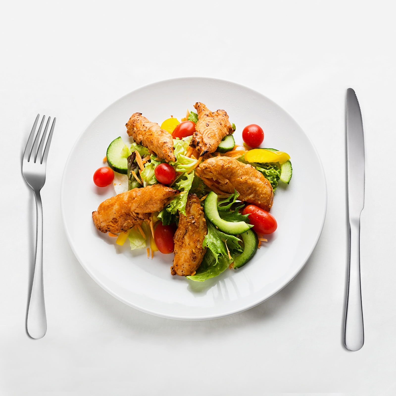 Bouanq Spoons And forks Set Cutlery Set 5-piece Stainless Steel Cutlery ...