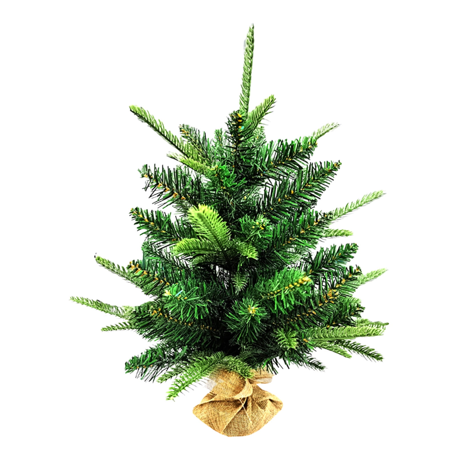 Bouanq Tabletop Mini Christmas Tree, 15 inch Artificial Flocked Desktop ...
