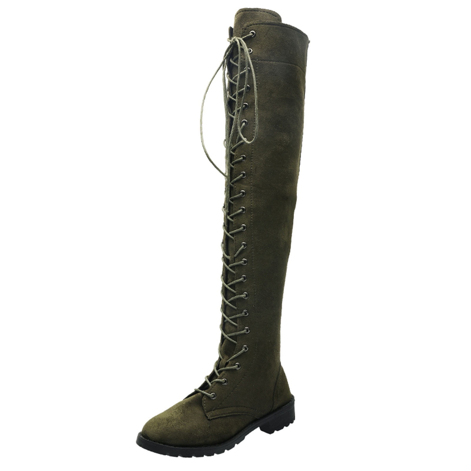Bouanq Women's Knee High Boots Over The Knee Heels Thigh High Boots ...
