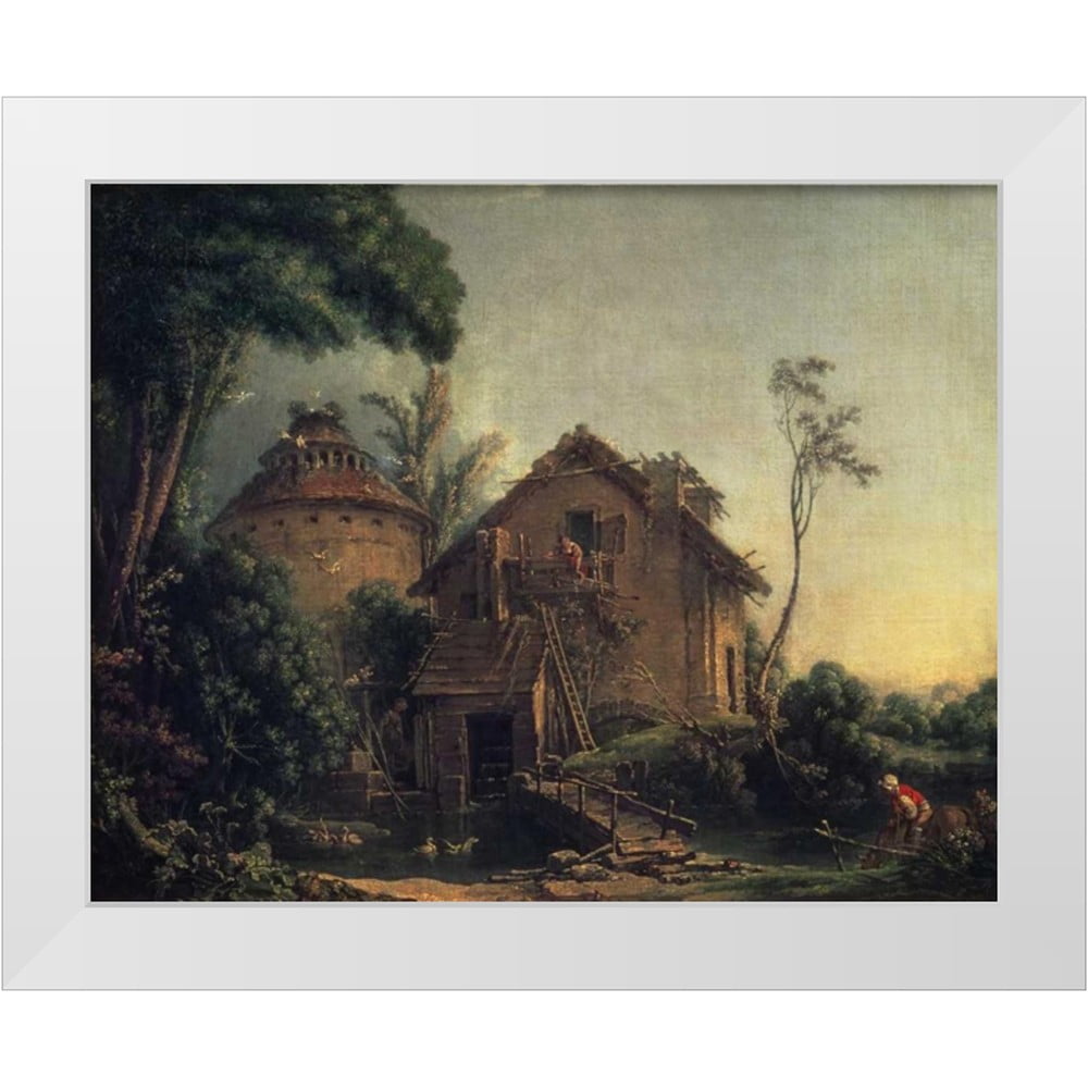 Boucher, Francois 18x15 White Modern Wood Framed Museum Art Print ...