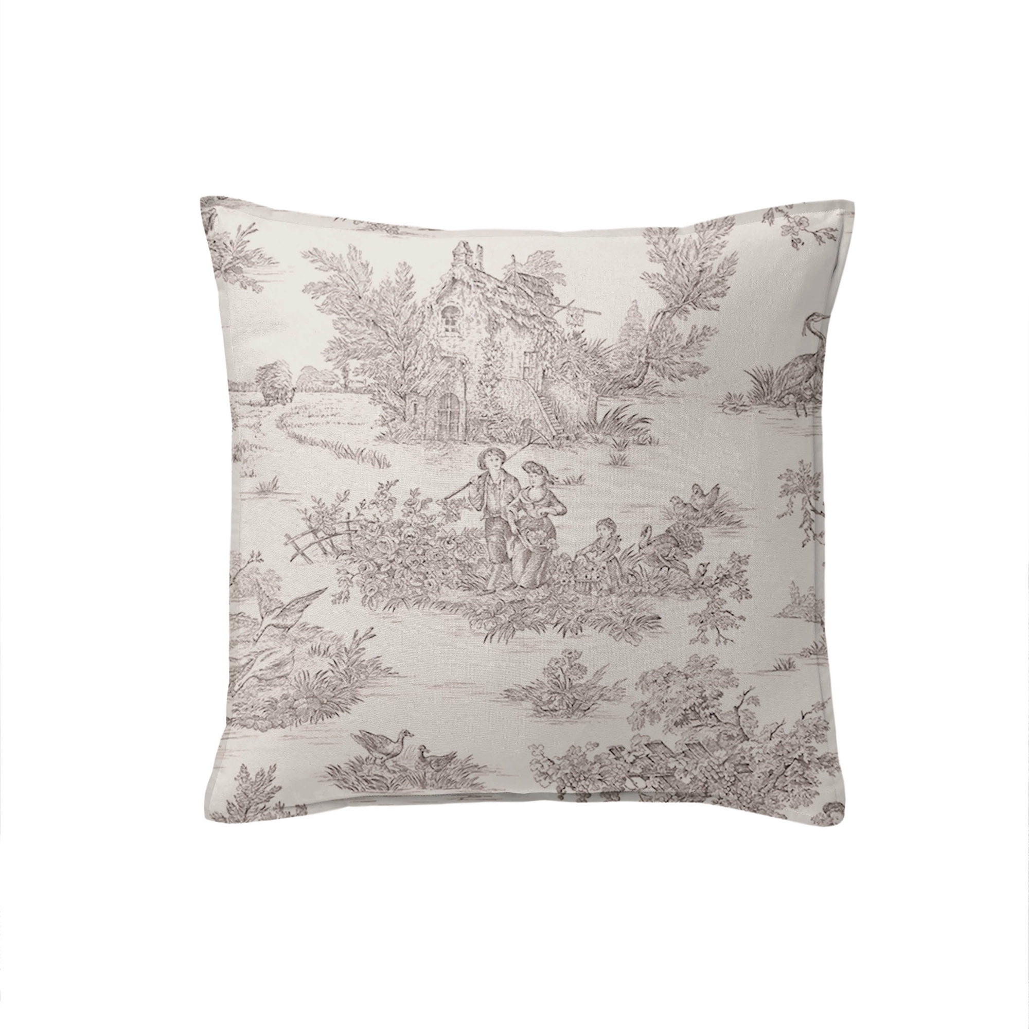 Bouclair Beige Decor Pillow (Feather Insert) 20" Square - Walmart.com