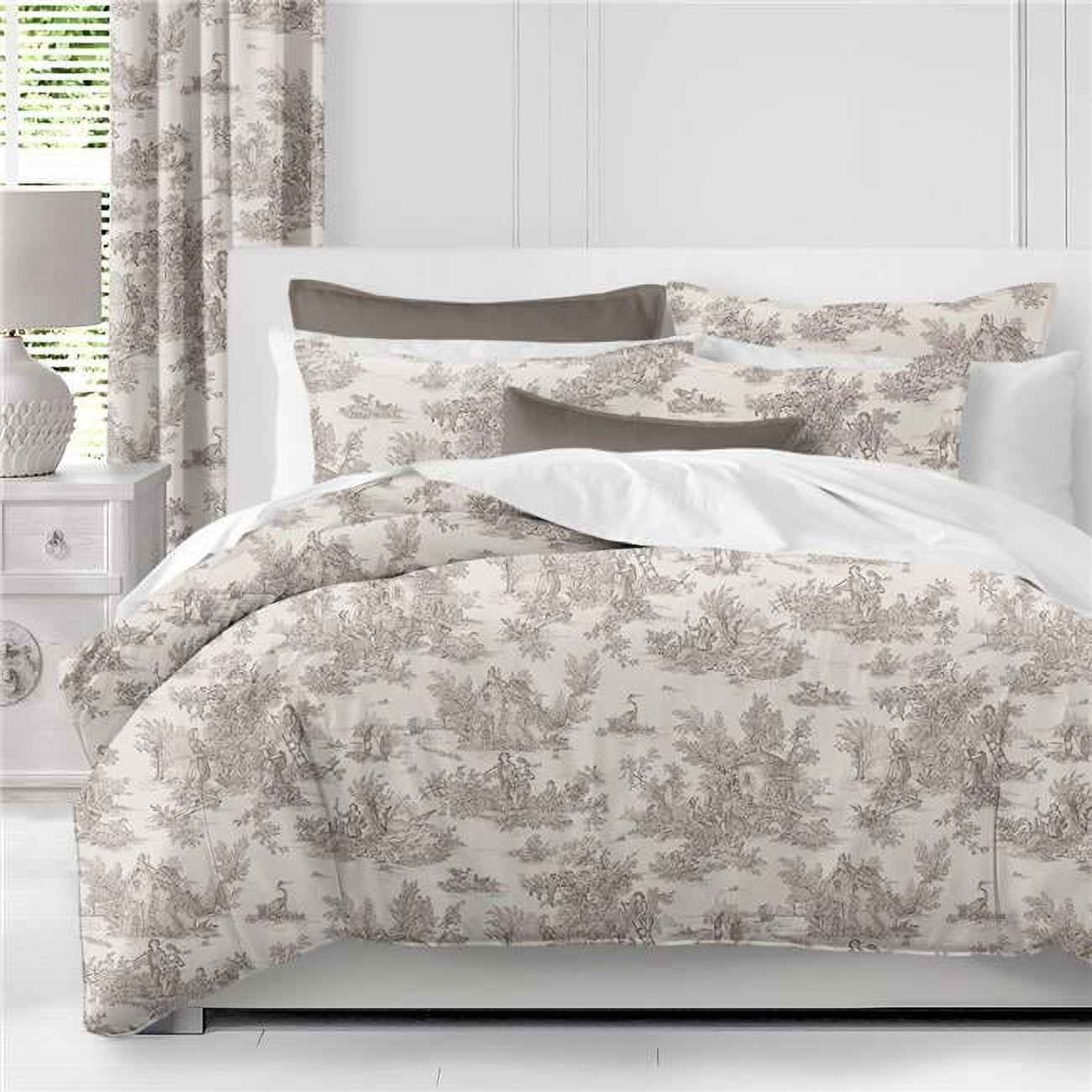 Bouclair Coverlet & 2 Pillow Shams Set, Beige - California King Size ...