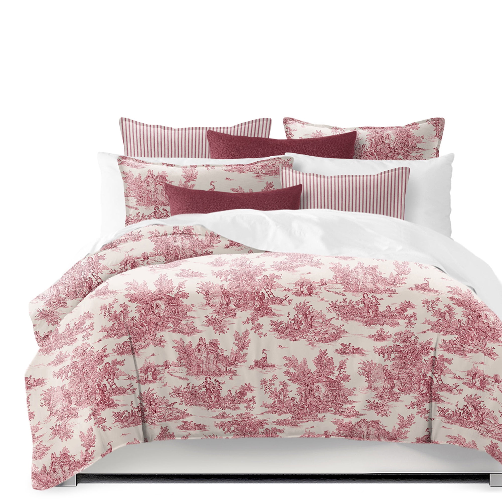 Bouclair Red Duvet Cover Set King - Walmart.com