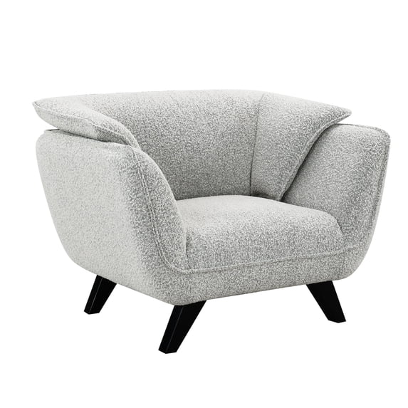 Boucle Upholstered Reading Chair | Supportive Experience for Book ...
