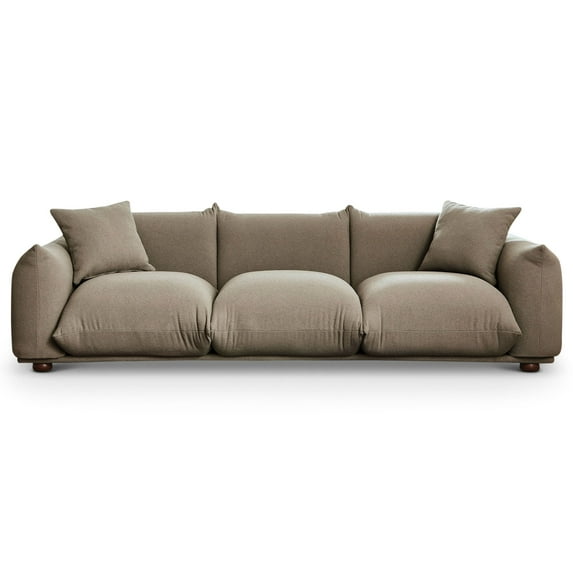 Boucle Upholstered Sofa | 4 - Seat for Living & Entertainment Areas ...