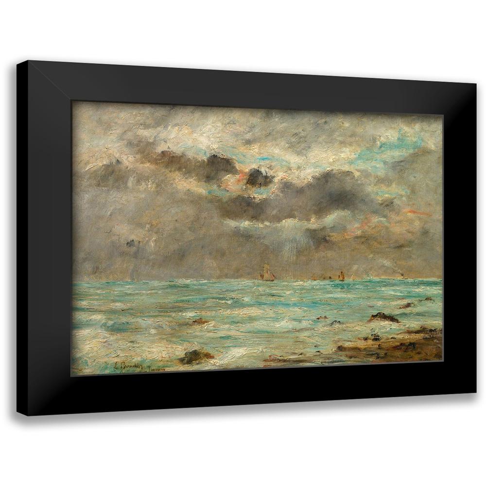 Boudin, After Eugene 14x12 Black Modern Framed Museum Art Print Titled ...