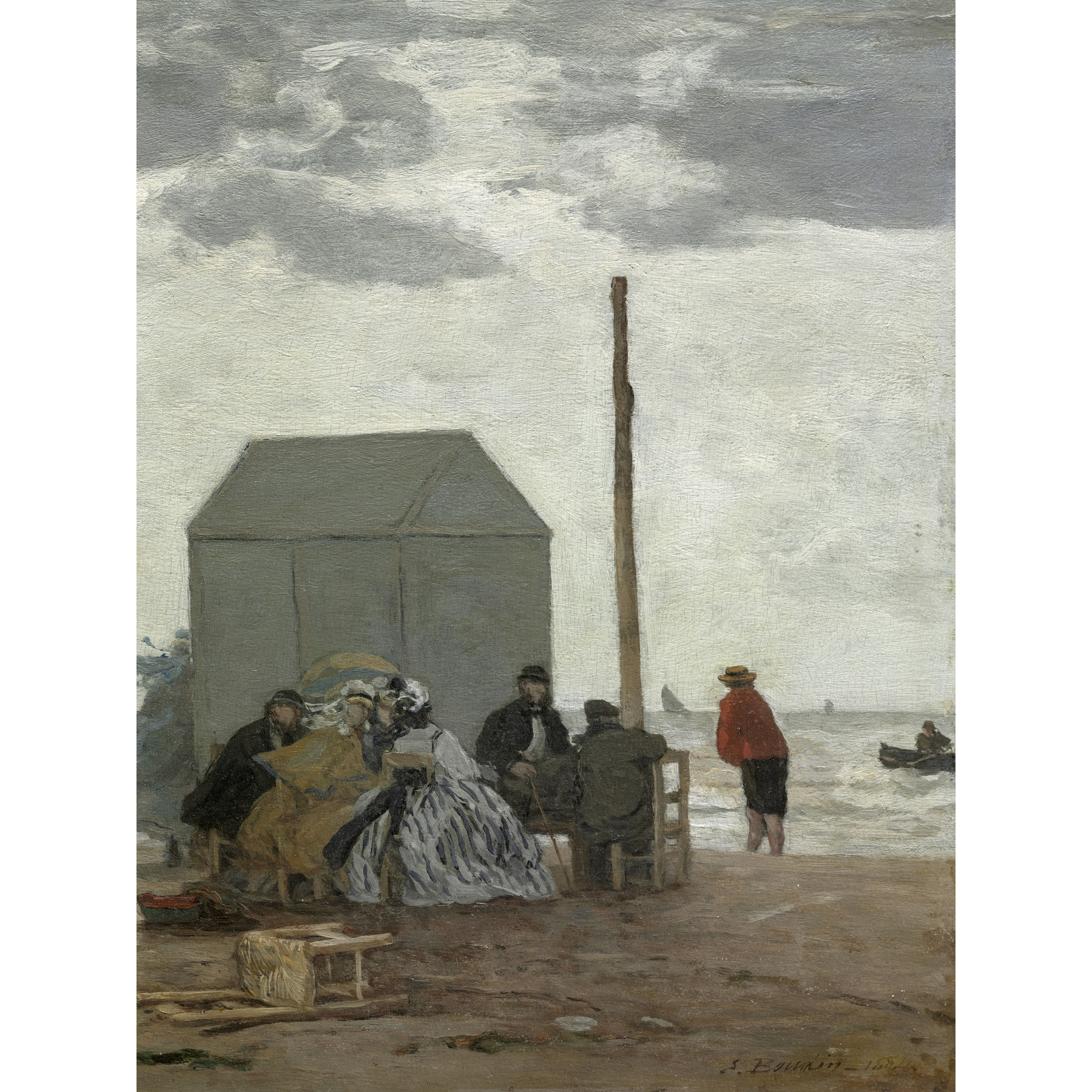 Boudin Beach At Deauville Extra Large XL Wall Art Poster Print ...