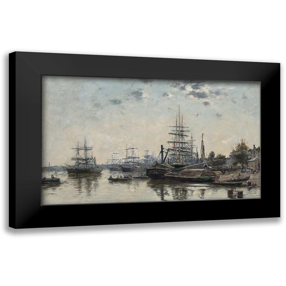 Boudin, Eugene 24x16 Black Modern Framed Museum Art Print Titled - View ...