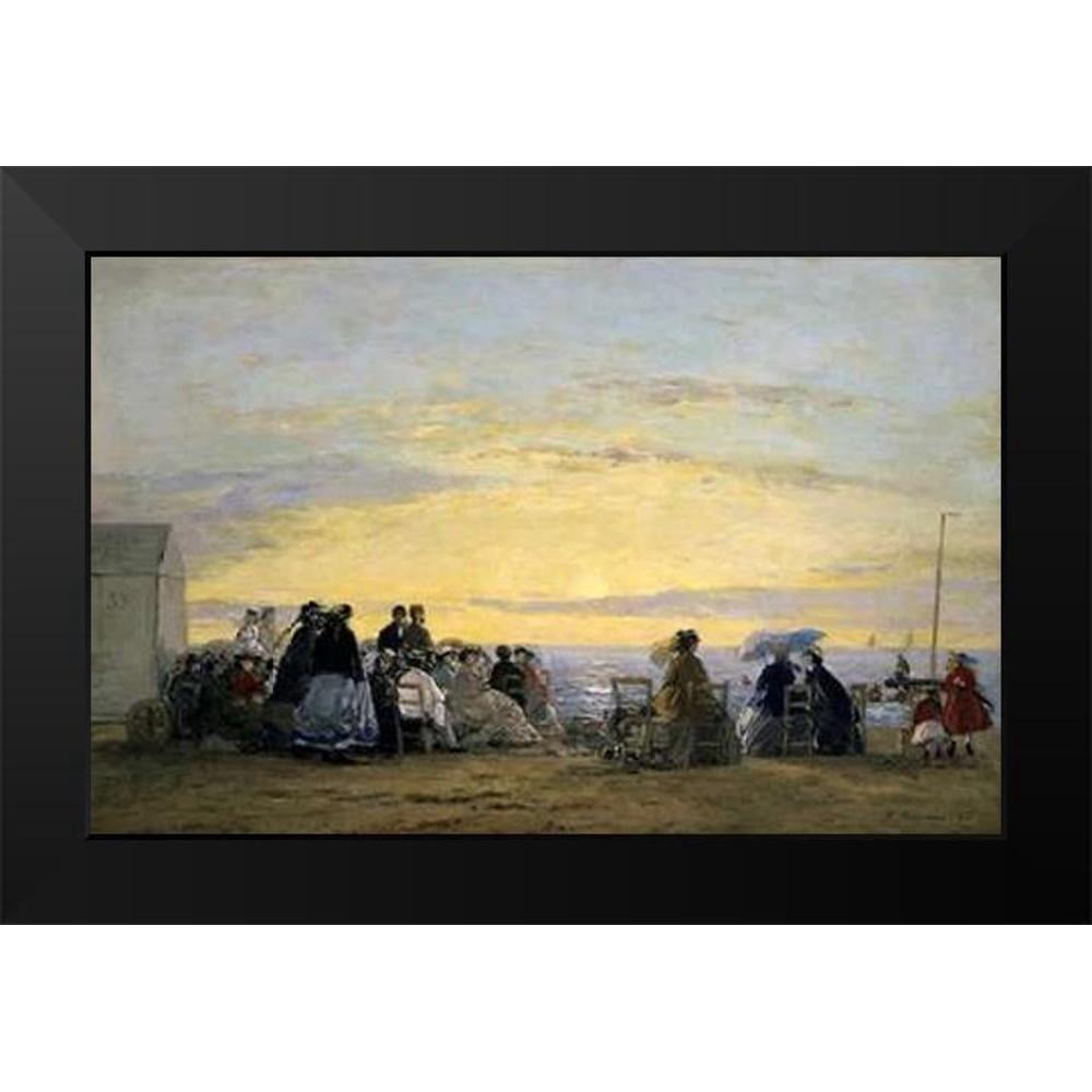 Boudin, Eugene 24x17 Black Modern Framed Museum Art Print Titled - On ...