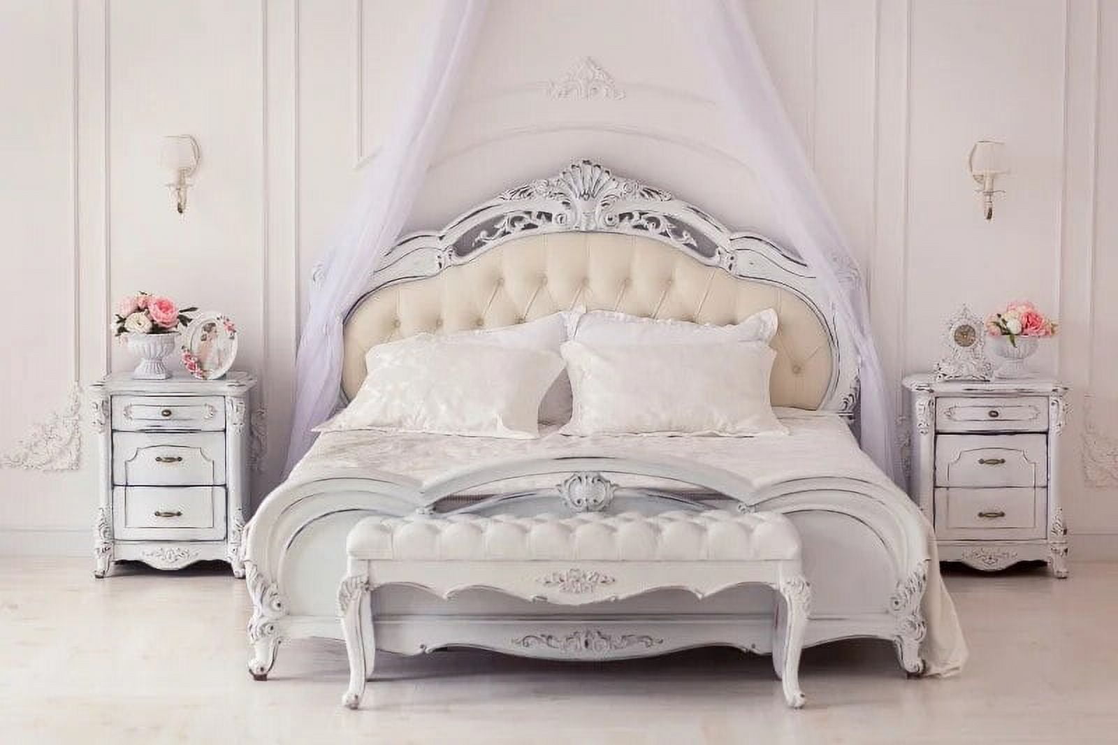 Boudoir Bedroom Backdrop for Photography Luxury Interior Pillows Bed ...