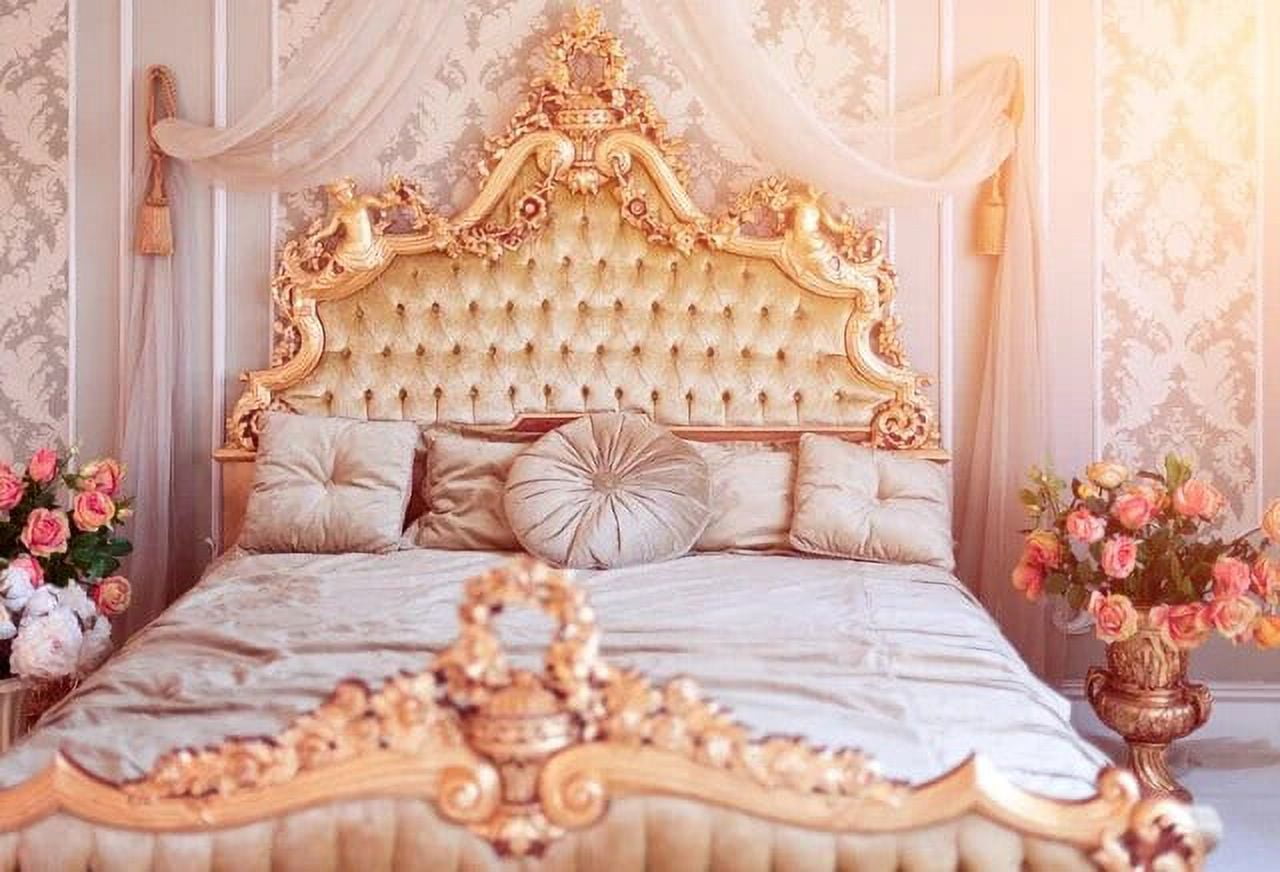 Boudoir Bedroom Backdrop for Photography Luxury Interior Pillows Bed ...