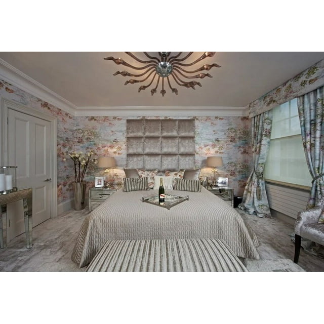 Boudoir Bedroom Backdrop for Photography Luxury Interior Pillows Bed ...