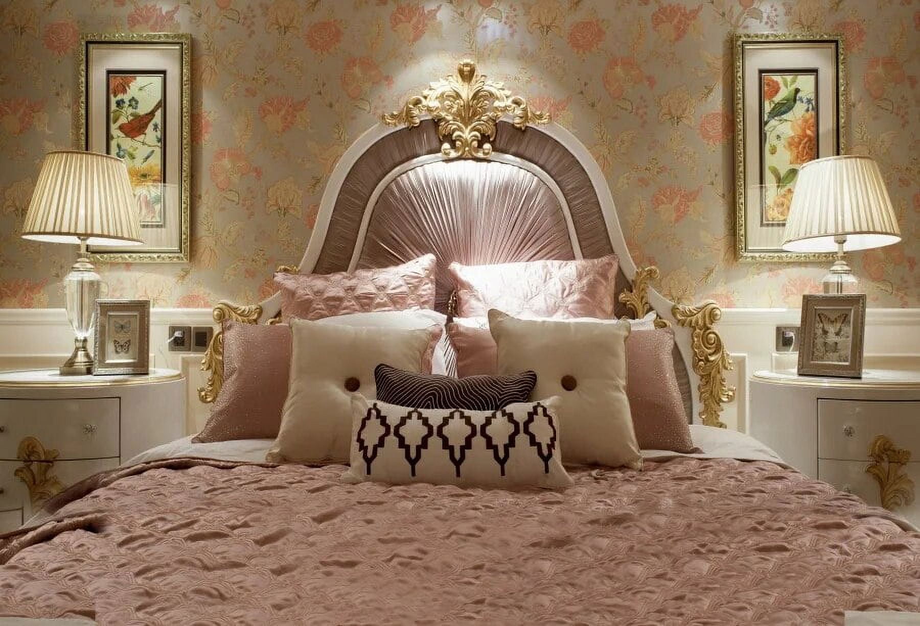 Boudoir Bedroom Backdrop for Photography Luxury Interior Pillows Bed ...
