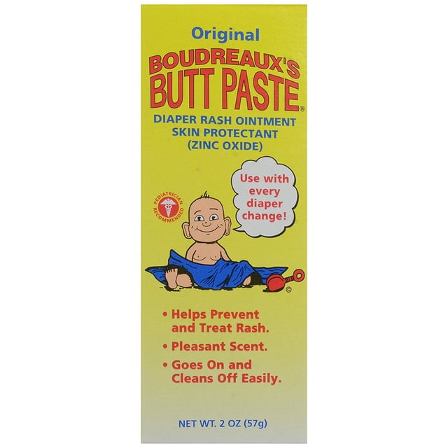 Boudreaux Butt Paste Original Diaper Rash Ointment - 2 oz - Walmart ...
