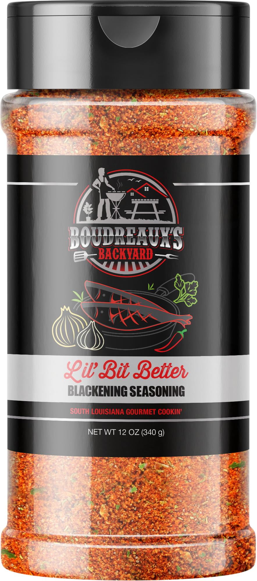 Boudreaux's Backyard Lil' Bit Better Blackening Seasoning - Walmart.com