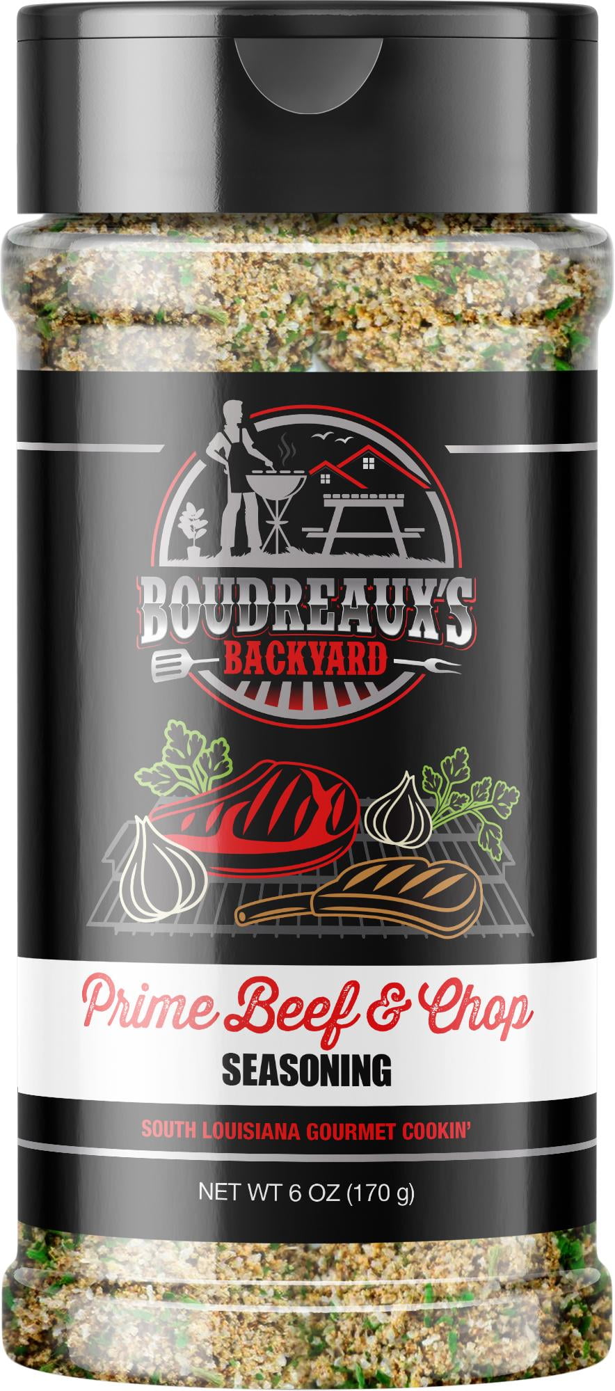 Boudreaux's Backyard Prime Beef & Chop Seasoning - Walmart.com