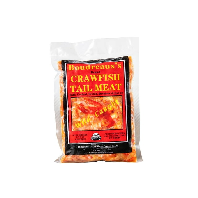 Boudreaux's Frozen Cooked Peeled & Deveined, Crawfish Tail Meat, 12 oz ...