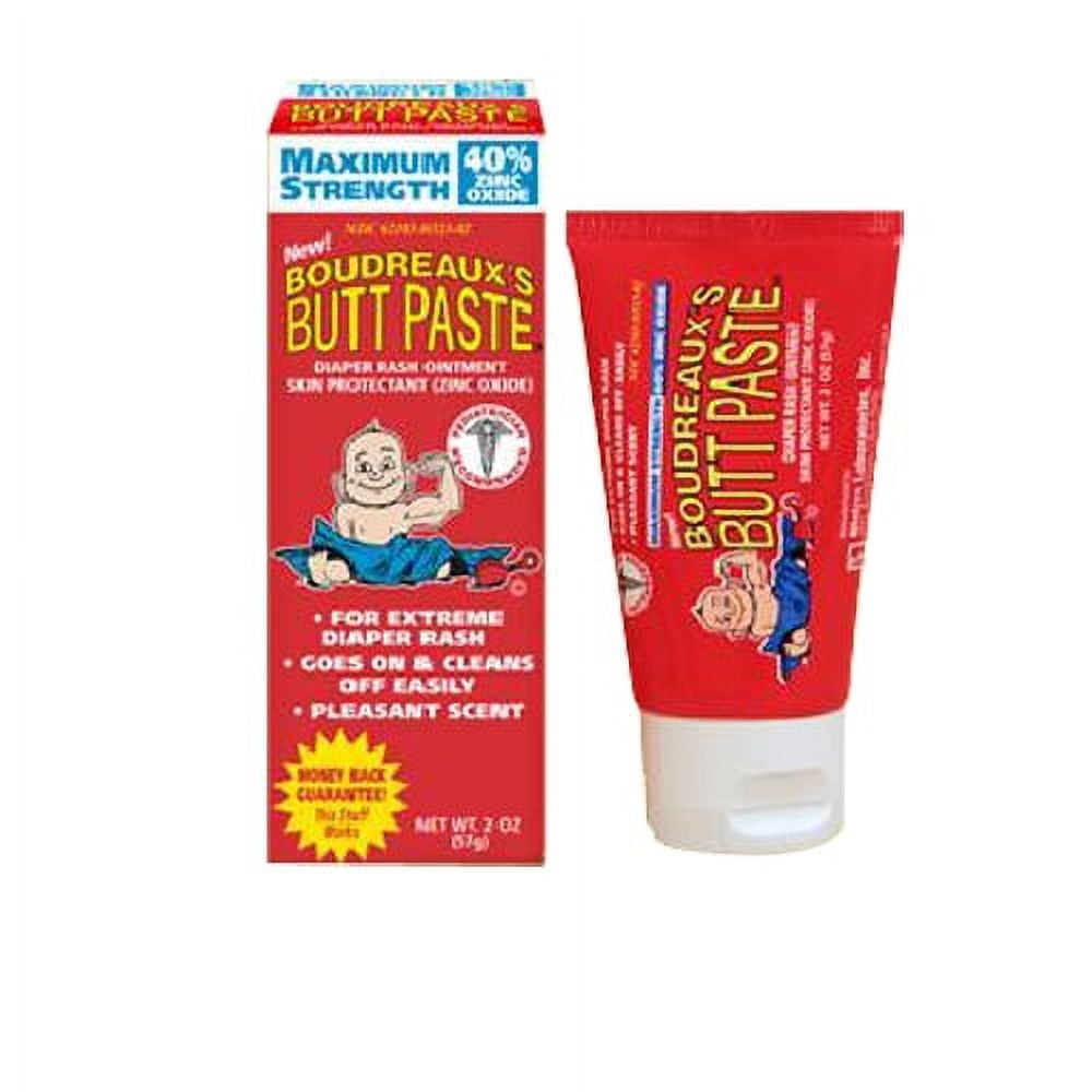 Boudreauxs Maximum Strength Butt Paste Diaper Rash Ointment - 2 Oz, 2 ...